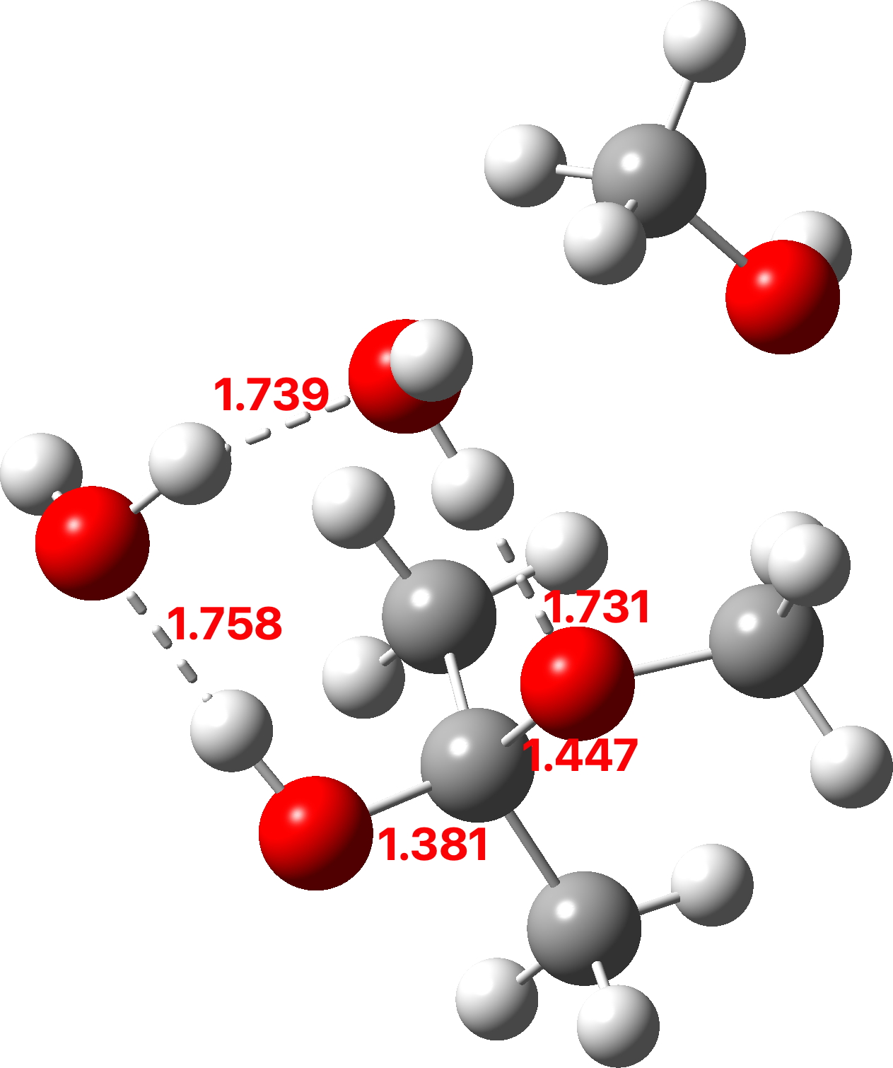 A computational mechanism for the aqueous hydrolysis of a ketal to a ...